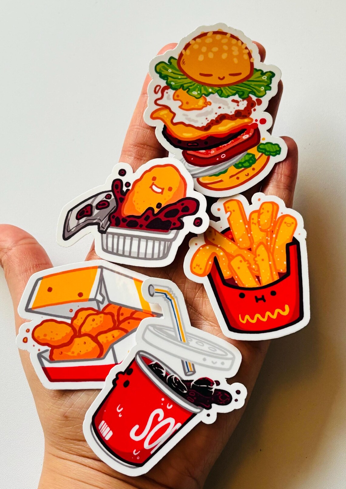 Fast Food Sticker Bundle | Journaling Notebook Sticker - Etsy