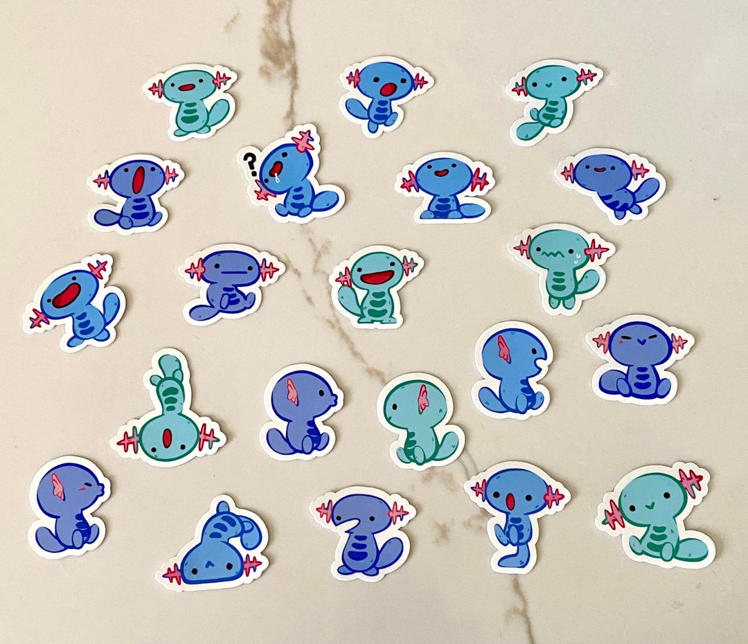 Derpy Wooping Fakemon Huge Sticker Bundle | Water Bottle Laptop Sticker ...