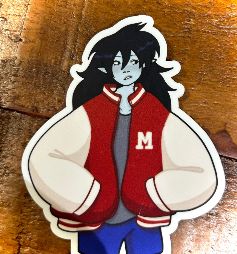 Marceline Letterman Jacket Sticker - Etsy
