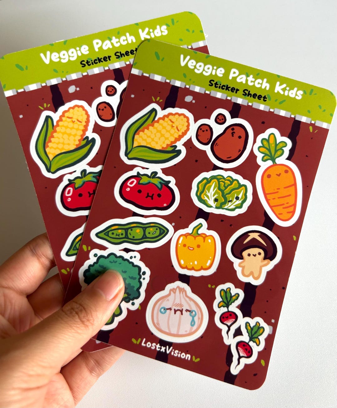 Veggie Patch Kids Sticker Sheet | Water Bottle Laptop Sticker ...