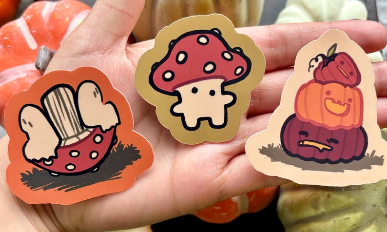 Fall Buddies Sticker Bundle | Water Bottle Laptop Sticker | Journaling ...