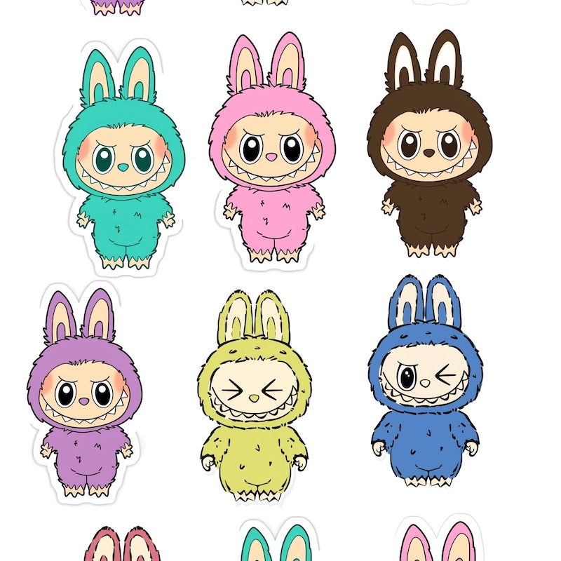 Etiqueta escolar labubu - Etsy México