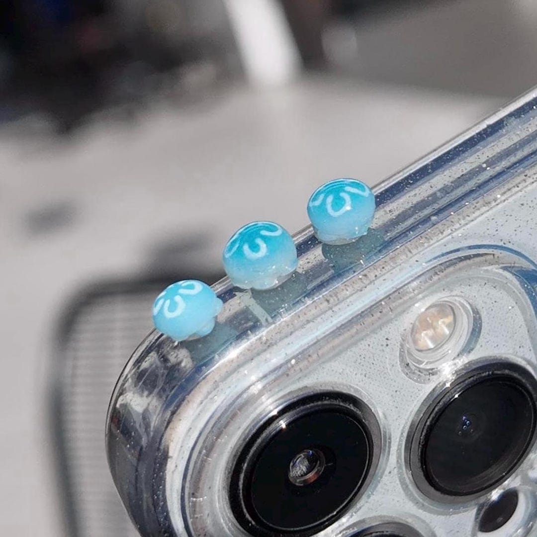 Glow-in-the-dark Sea Jelly Mini Hipper: Polymer Clay Phone Charm - Etsy