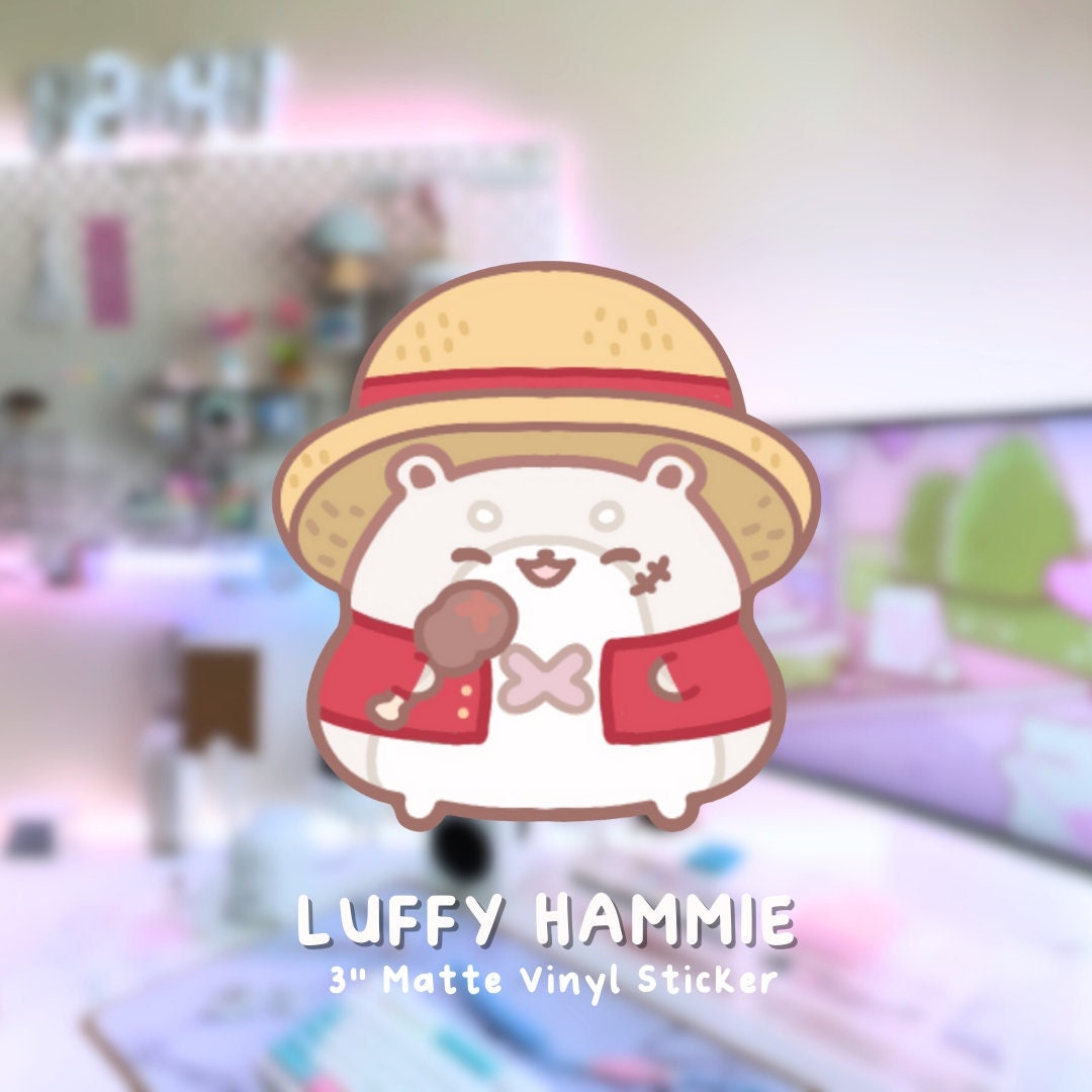 Straw Hat Wuffy Hamster! Great for One Piece Fans! - Etsy