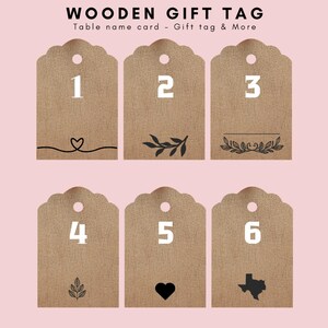 Personalized Wooden Place Cards, Custom Engraved Wedding Name Tags for ...