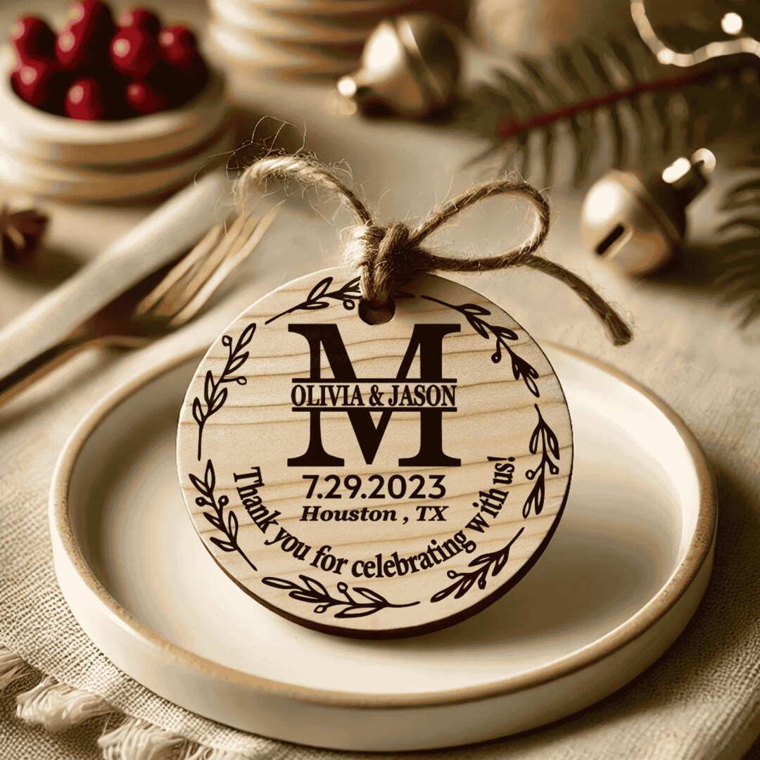 Set of 100 Coaster, Bulk Wedding Favors for Guests, Personalized ...