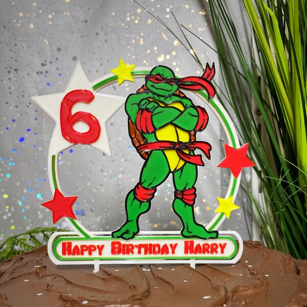 Tmnt Cake Topper - Etsy