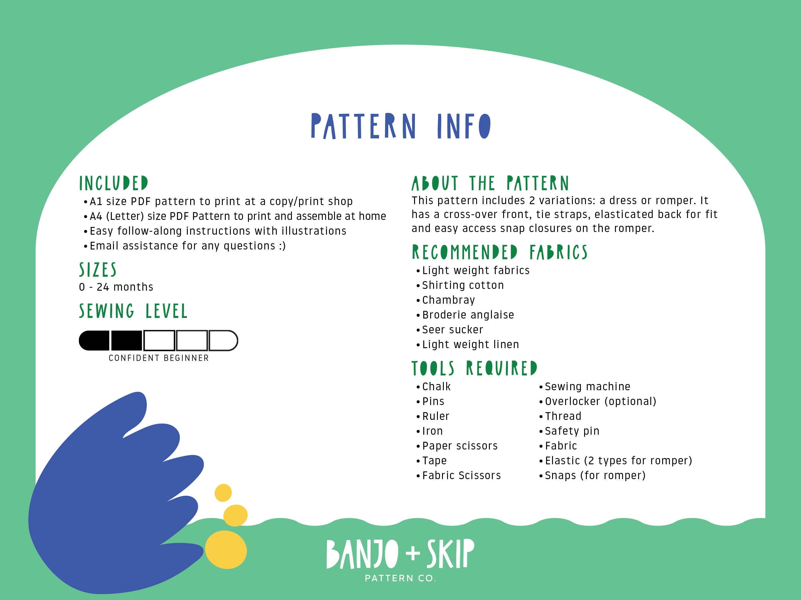 Cross Front Dress and Romper PDF Sewing Pattern baby, Babies and ...