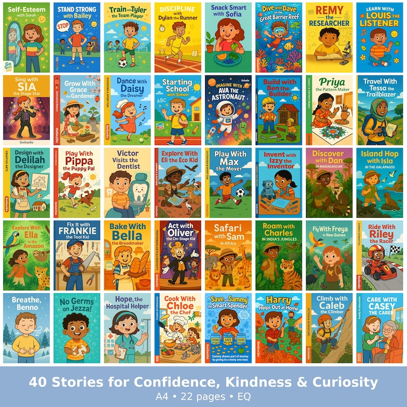 Complete Kids Colouring Book Bundle | 40 Story & EQ Printables ...