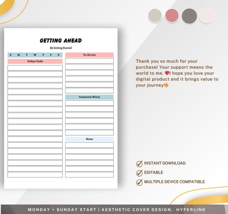 Self-control Activity Planner Printable and Digital | Emotional ...