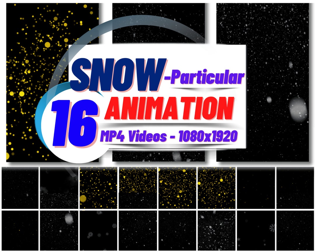 Animated Snow Background, Snow Motion Graphic, Instagram Story ...