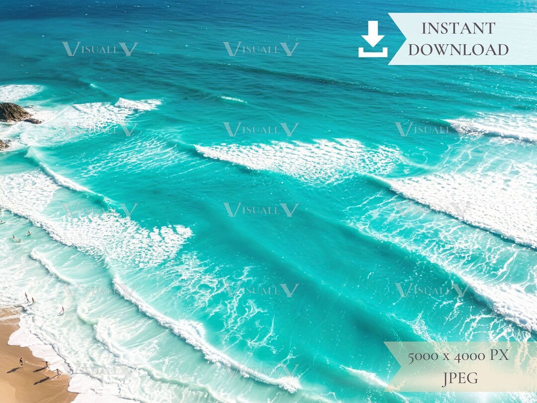 California Sea Background, Waves, Isometric Sea View, Photo Design ...