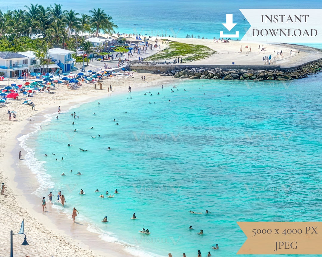 Digital Beach Background, Public Sea, Isometric Sea View, Tropical ...