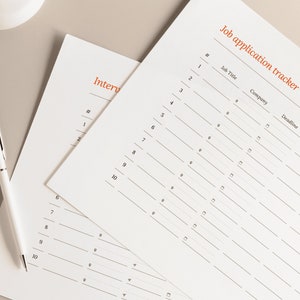 Job Search Tracker, Printable Trackers Job Application Tracker ...