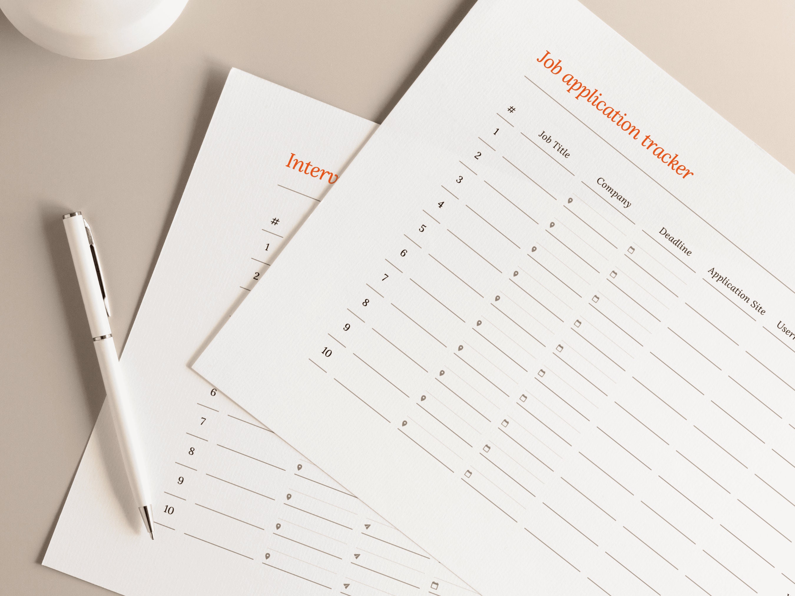 Job Search Tracker, Printable Trackers Job Application Tracker ...