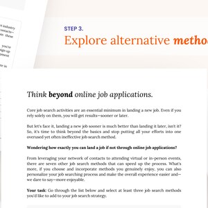 Printable Job Search Strategy Planner, Minimalist Job Search Planner ...