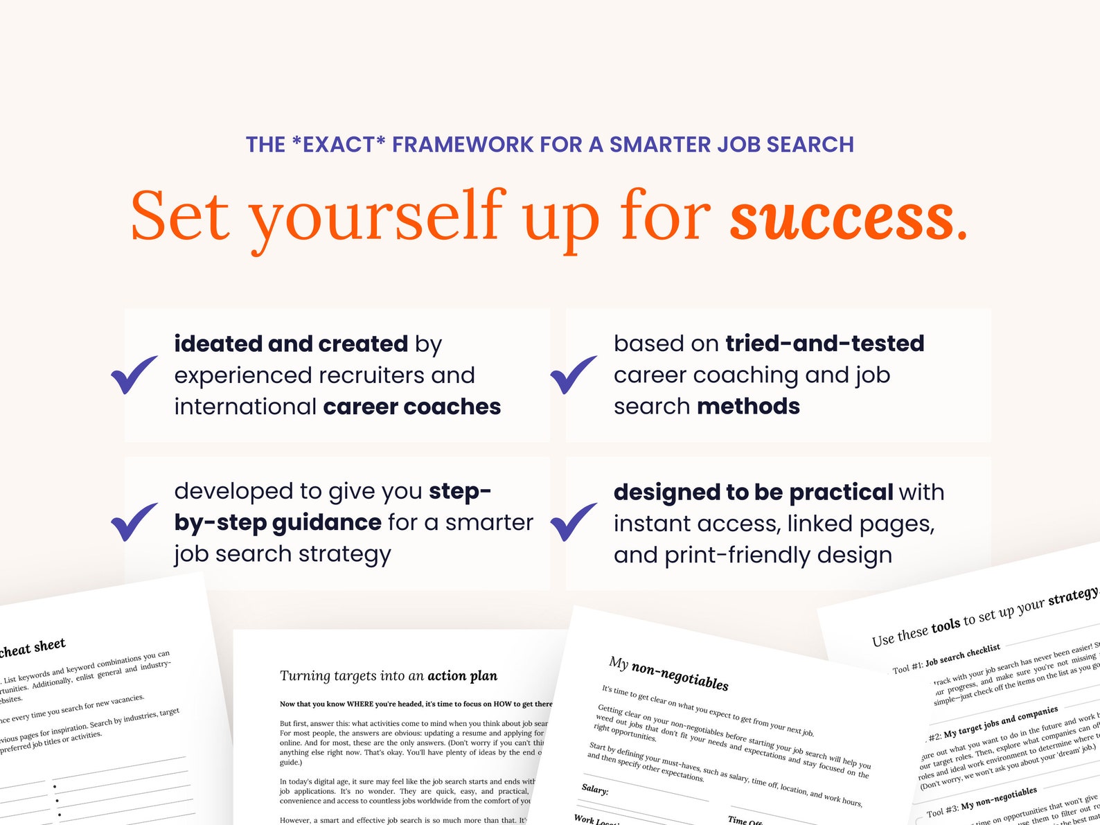 Printable Job Search Strategy Planner, Minimalist Job Search Planner ...