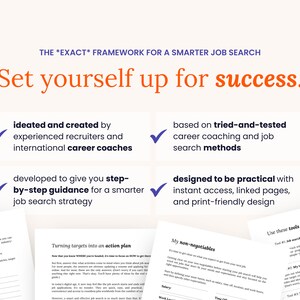 Printable Job Search Strategy Planner, Minimalist Job Search Planner ...