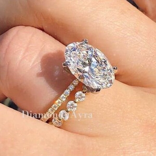 Oval Engagement Ring - Etsy