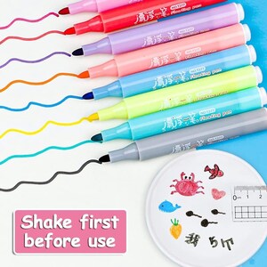 8 Colors Doodle Pen Children's Colorful Marker Pen Magical Water ...