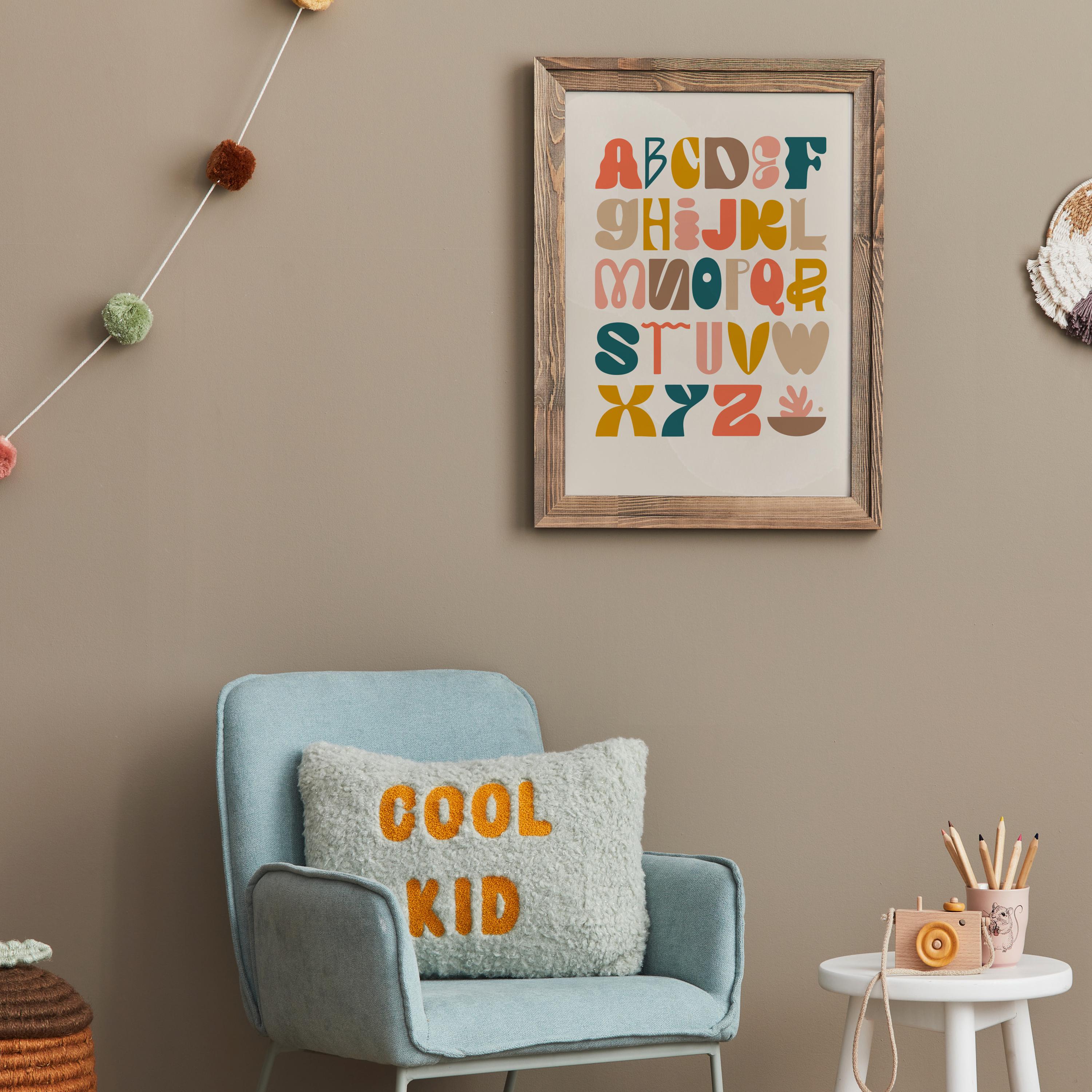 Printable English Alphabet Poster Warm Colours ABC Poster Montessori ...