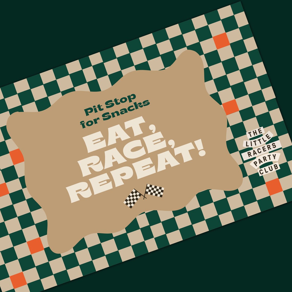 Printable Cars Placemat Birthday Party Bundle Digital File Racing Cars ...