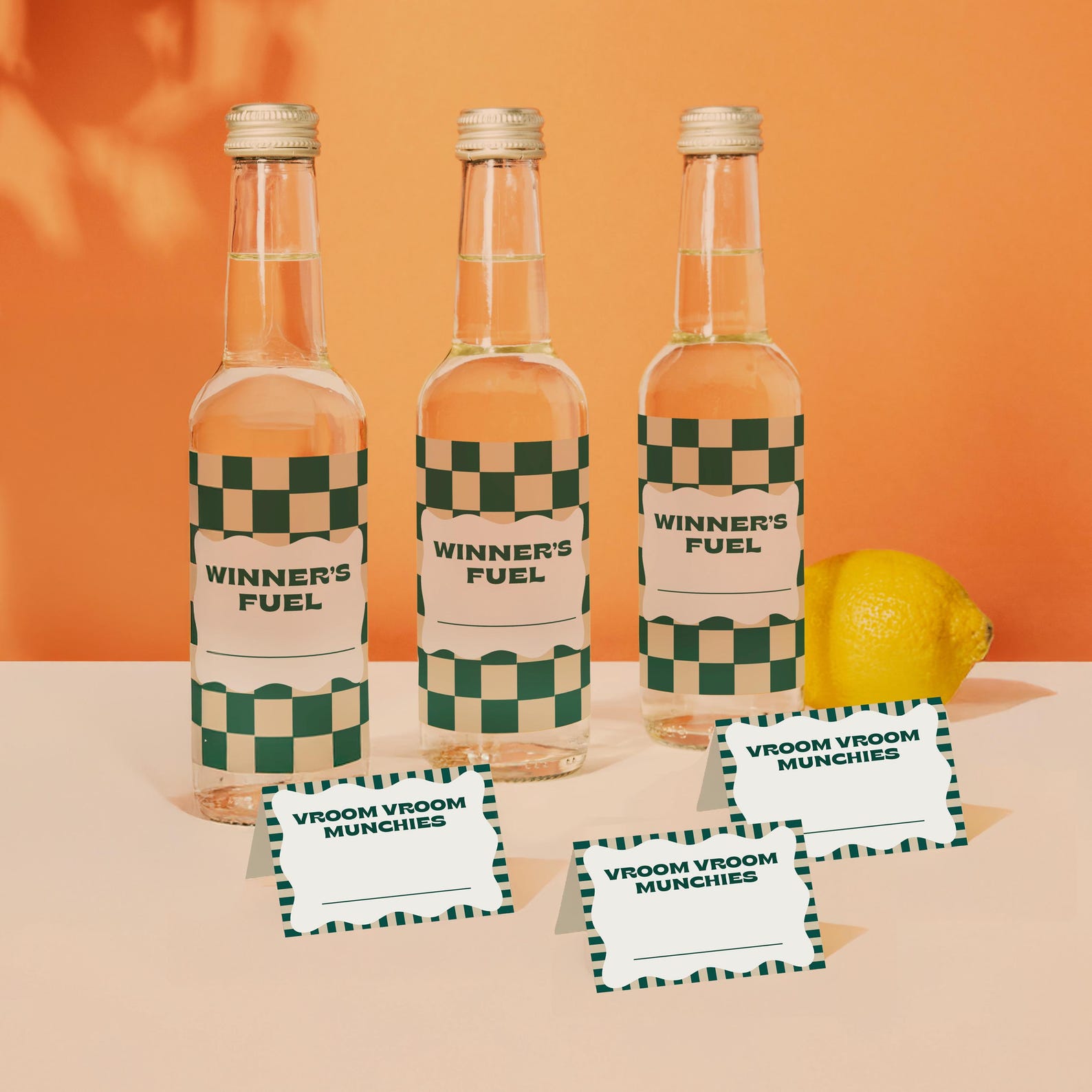 Printable Cars Food & Drinks Labels Racing Cars Party Decor Birthday ...