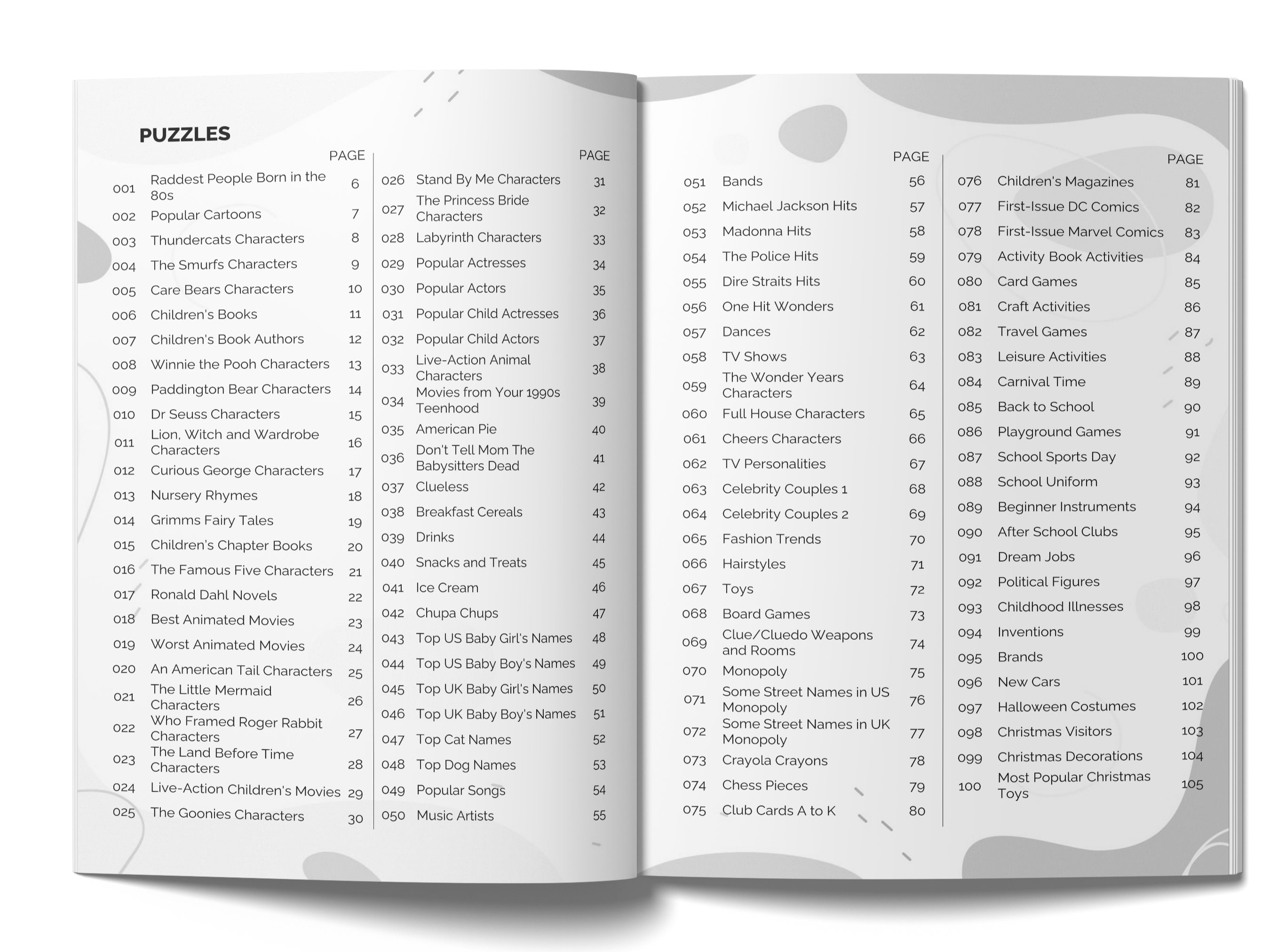 1980s Custom Word Search Book Best Ever Childhood Memories - Etsy