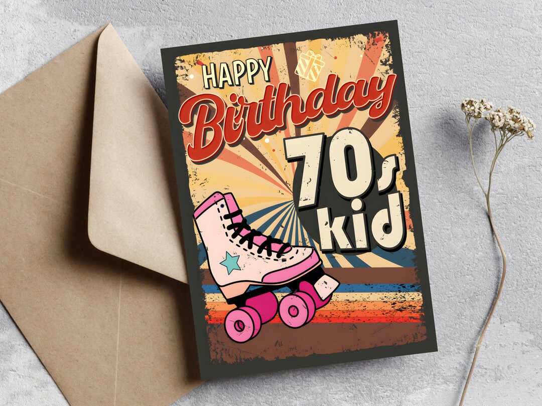 Born in the 70s Vintage Decades Birthday Card Remember the - Etsy