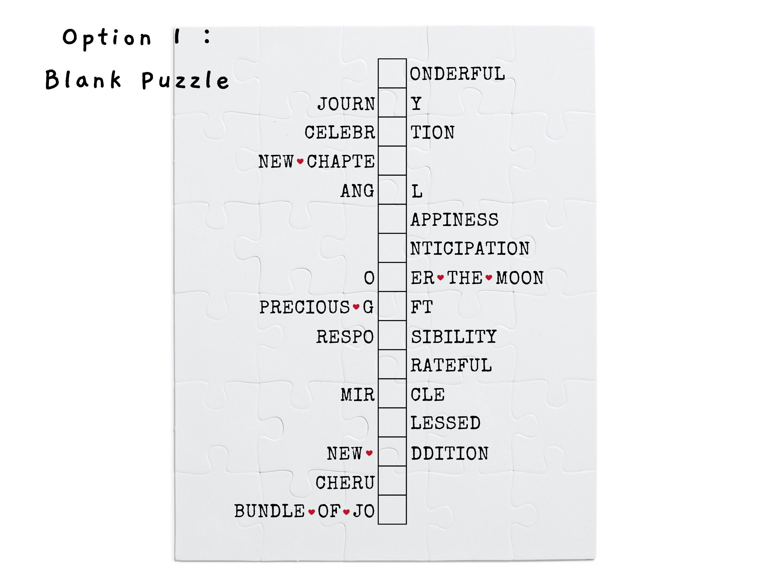 Unique Baby Reveal We Are Having A Baby Pregnancy Announcement Jigsaw ...