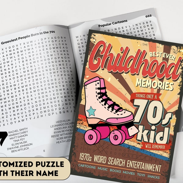 70s Word Search - Etsy