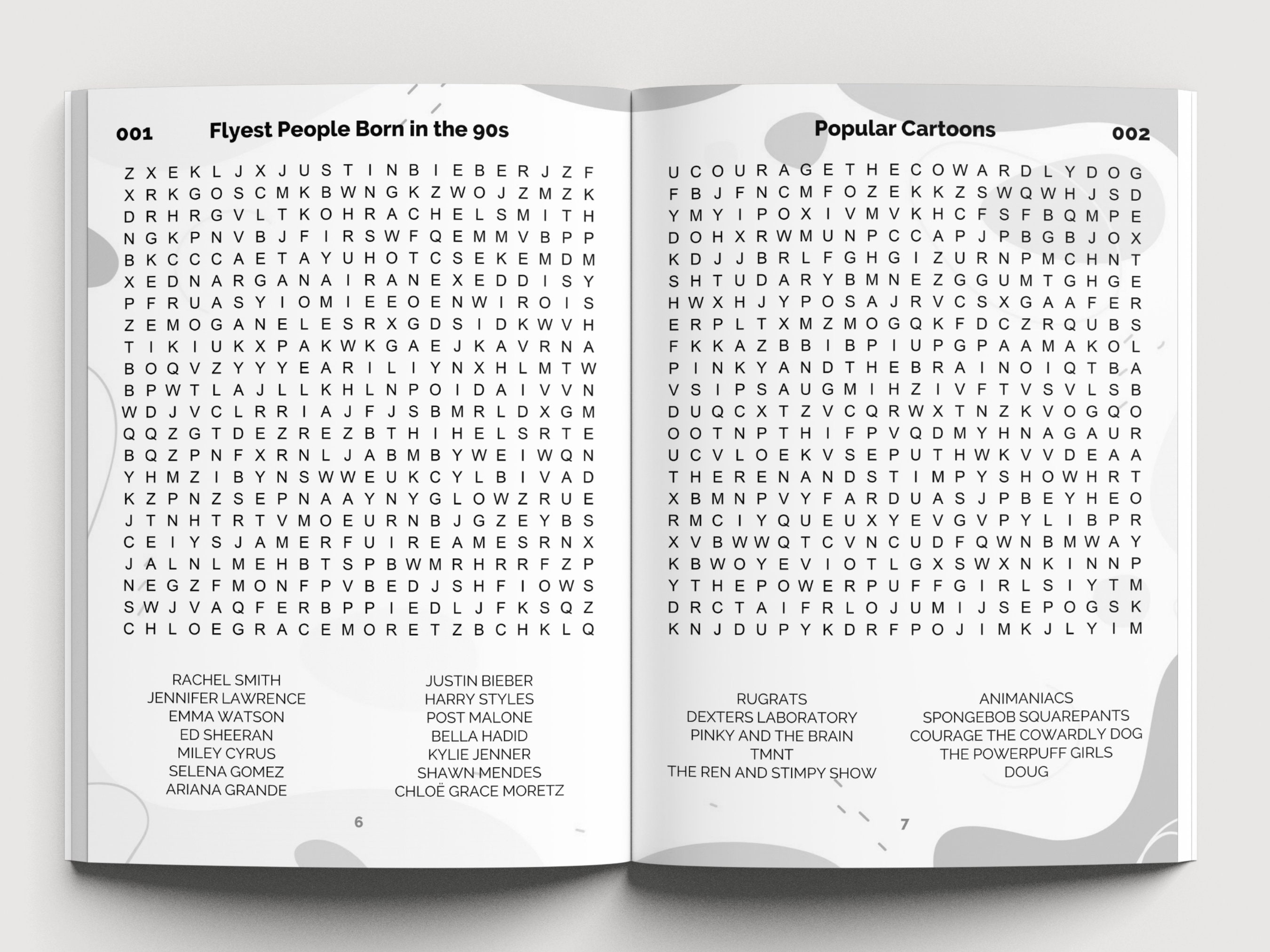 1990s Custom Word Search Book Best Ever Childhood Memories 1990s Word ...