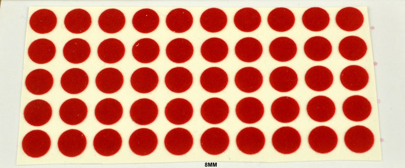 Plain Red Round Velvet Bindis Pack, Indian Red Bindis Tattoos, Reusable ...