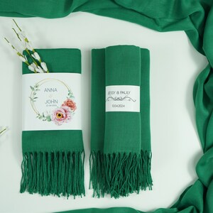 Forest Green Shawls, Personalized Shawl, Bulk Pashmina Shawl ...