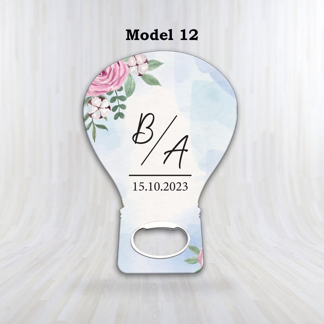 Personalized Wedding Magnets, Bottle Opener Favors for Guests, Wedding ...