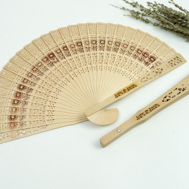 Wedding Fans for Guests - Etsy