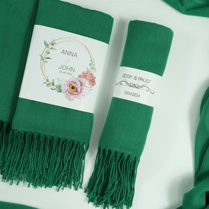 Forest Green Shawls, Personalized Shawl, Bulk Pashmina Shawl ...