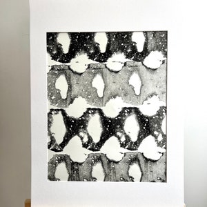 Painting "space". Easel Graphics. Black and White - Etsy