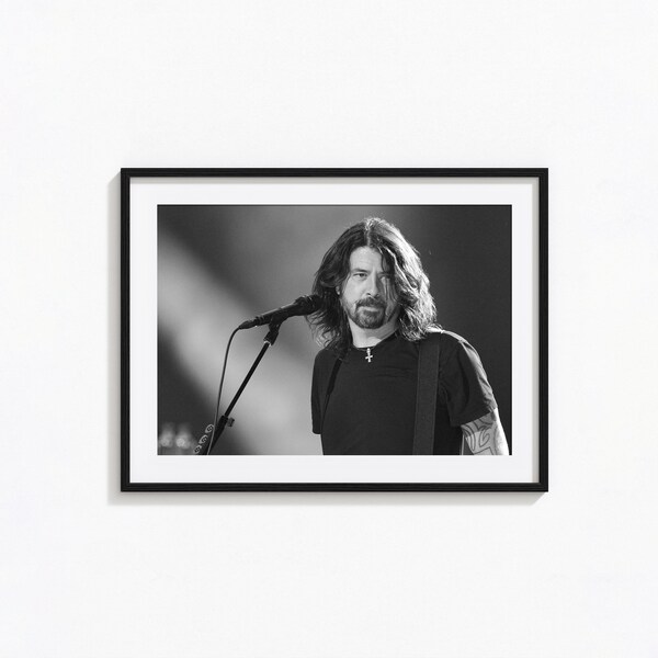 Dave Grohl Black and White - Etsy
