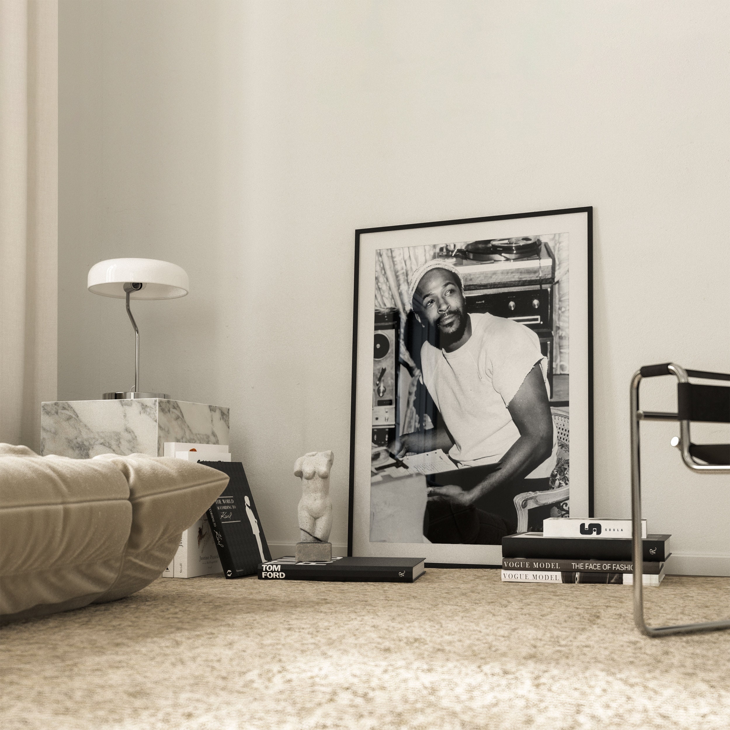 Marvin Gaye Posters / Marvin Gaye Black and White Wall Art sold by ...