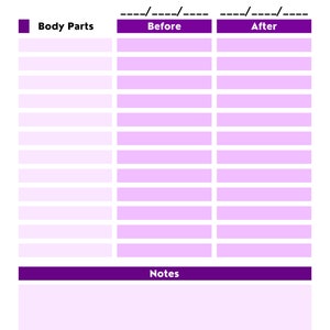 Fitness Printable Template, Minimal Fitness Planner, Workout Tracker ...