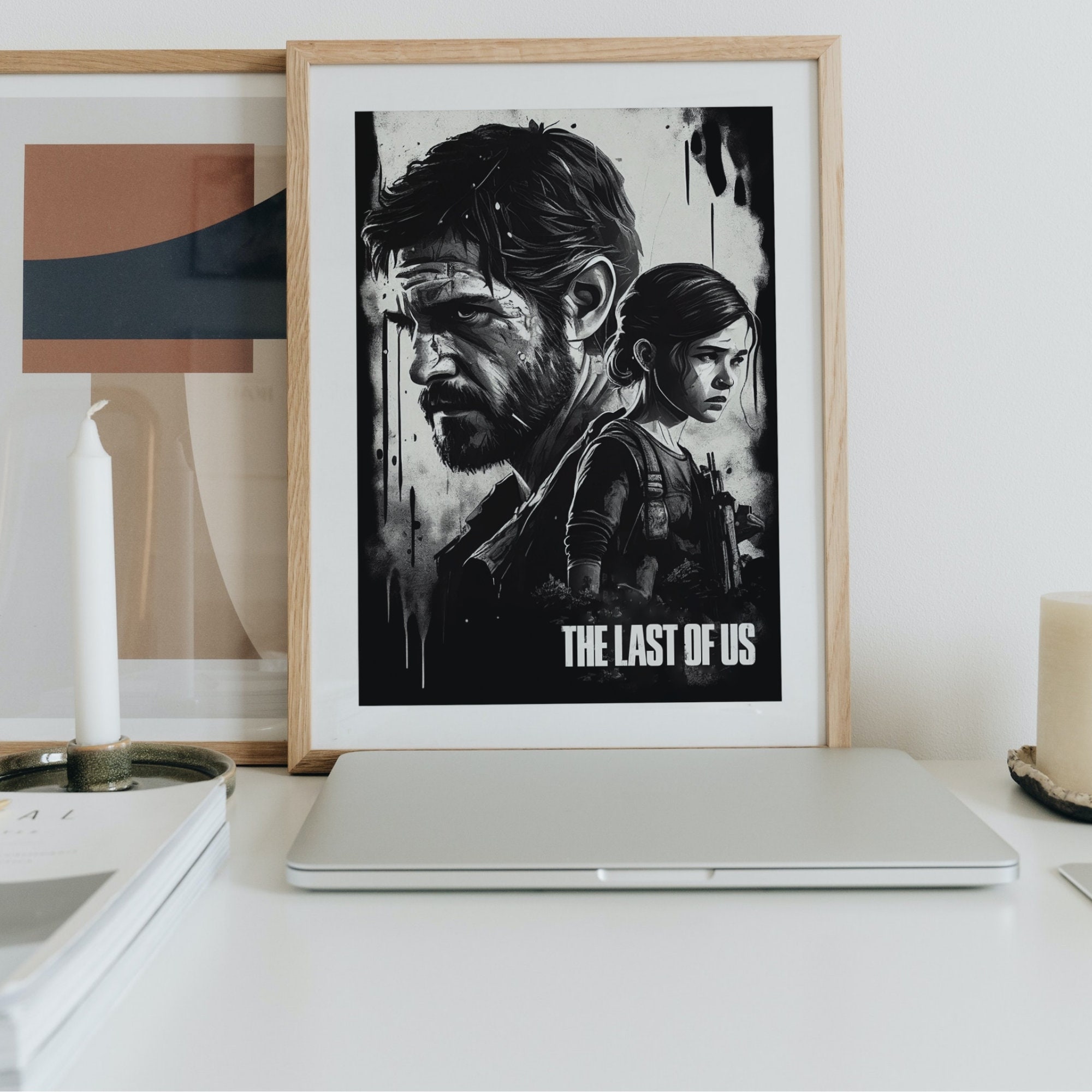 The Last Of Us Poster, The Last Of Us Cover Poster, Black & White TLOU ...