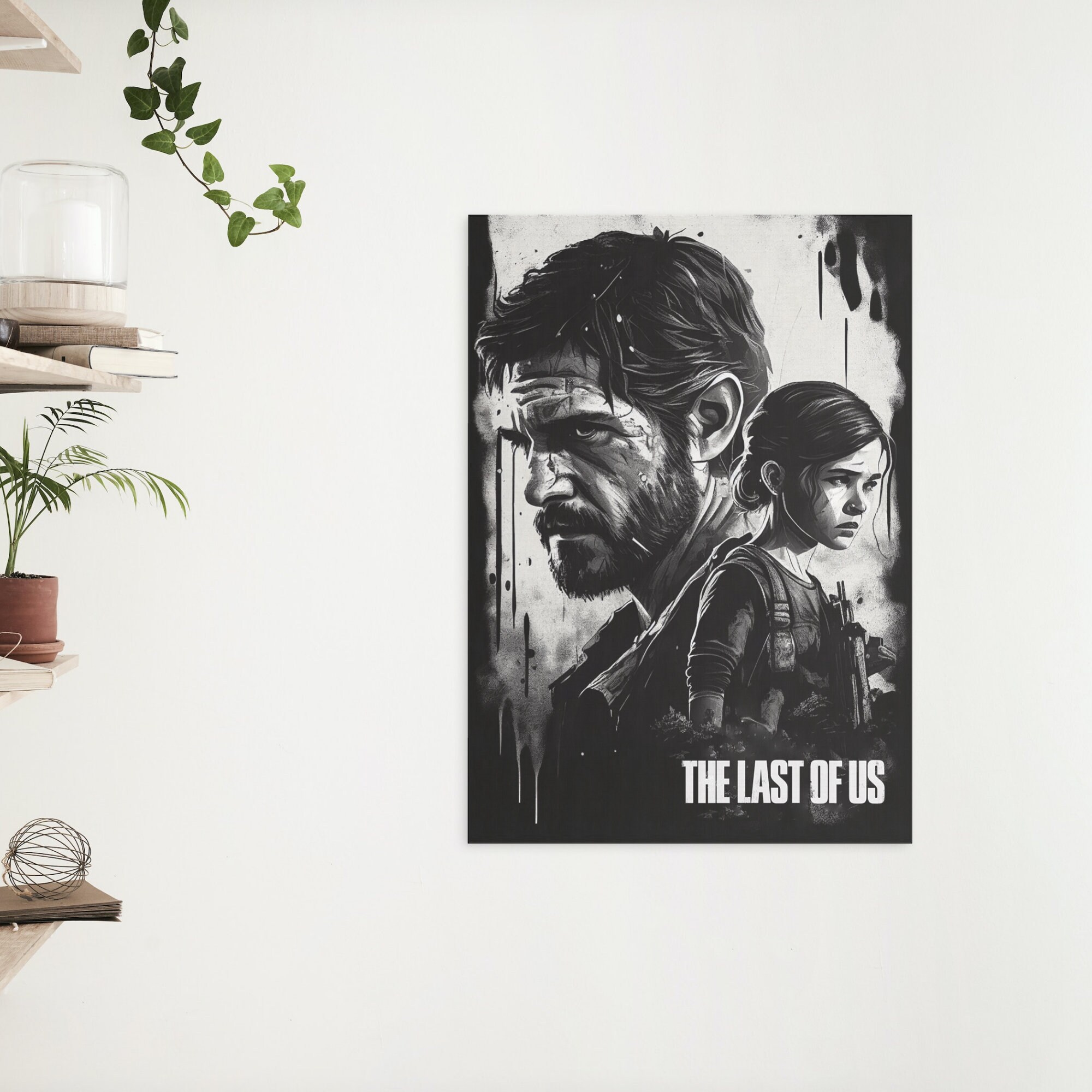 The Last Of Us Poster, The Last Of Us Cover Poster, Black & White TLOU ...