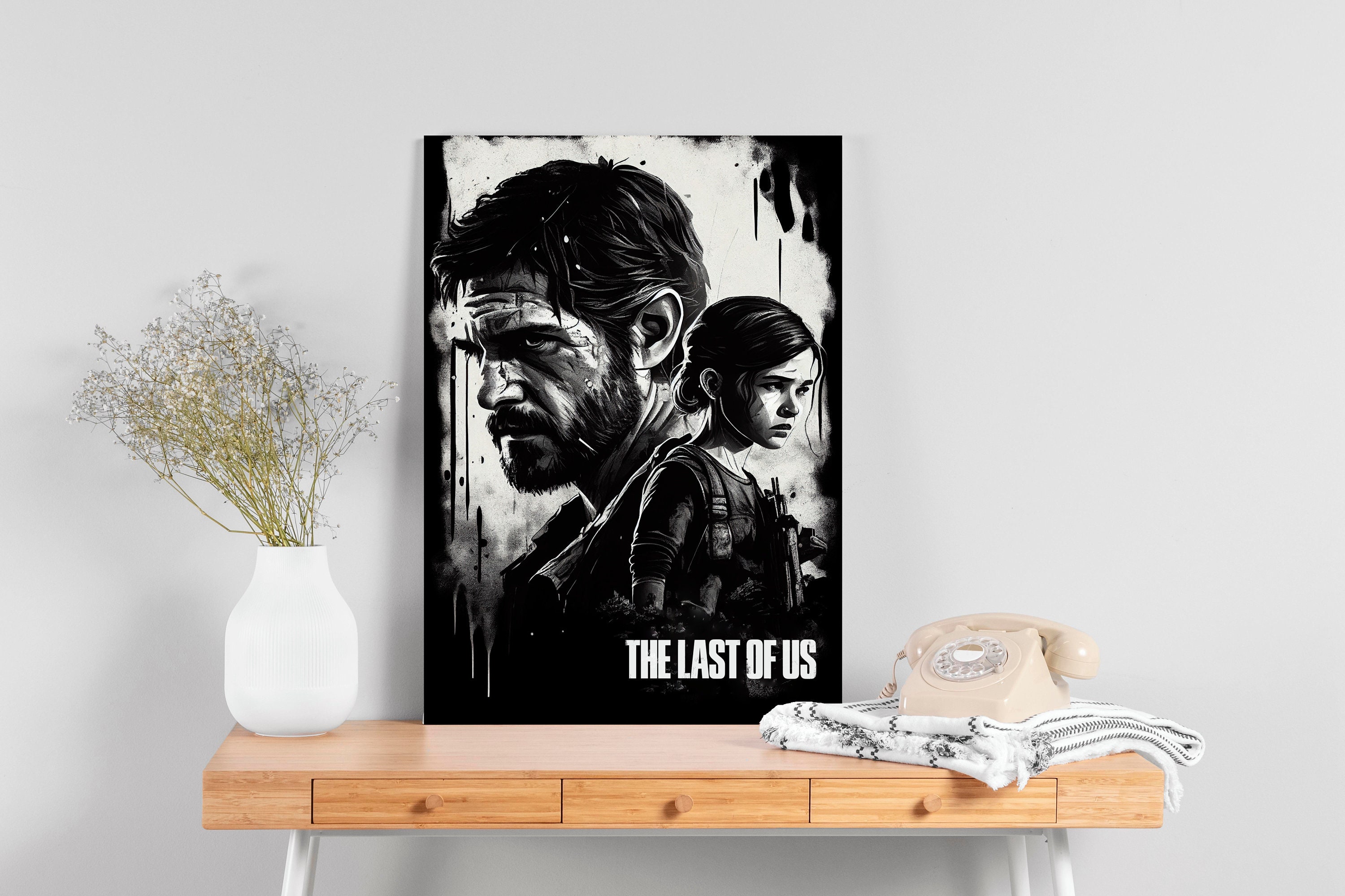The Last Of Us Poster, The Last Of Us Cover Poster, Black & White TLOU ...