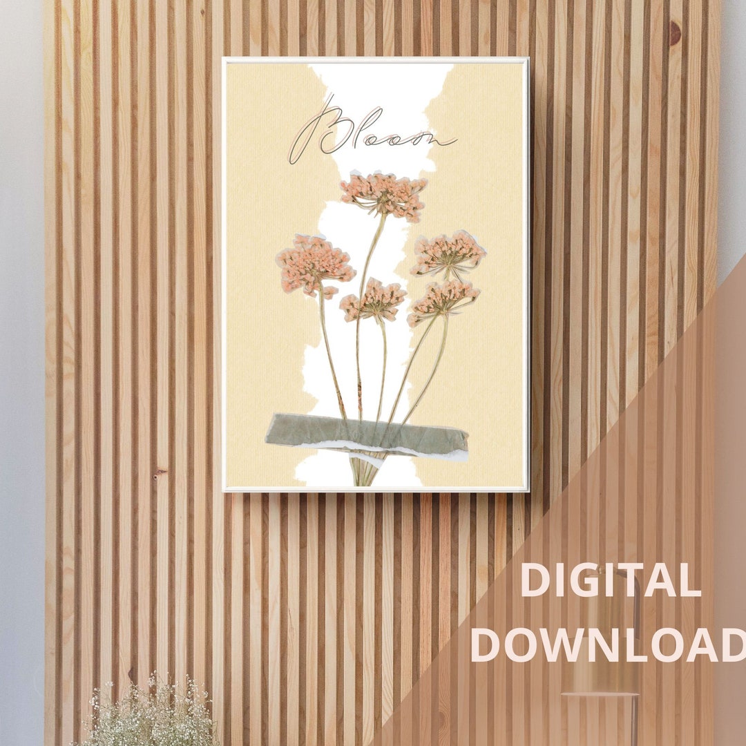Bloom | Self-love | Self-care | Digital Download | Printable Wall Art ...