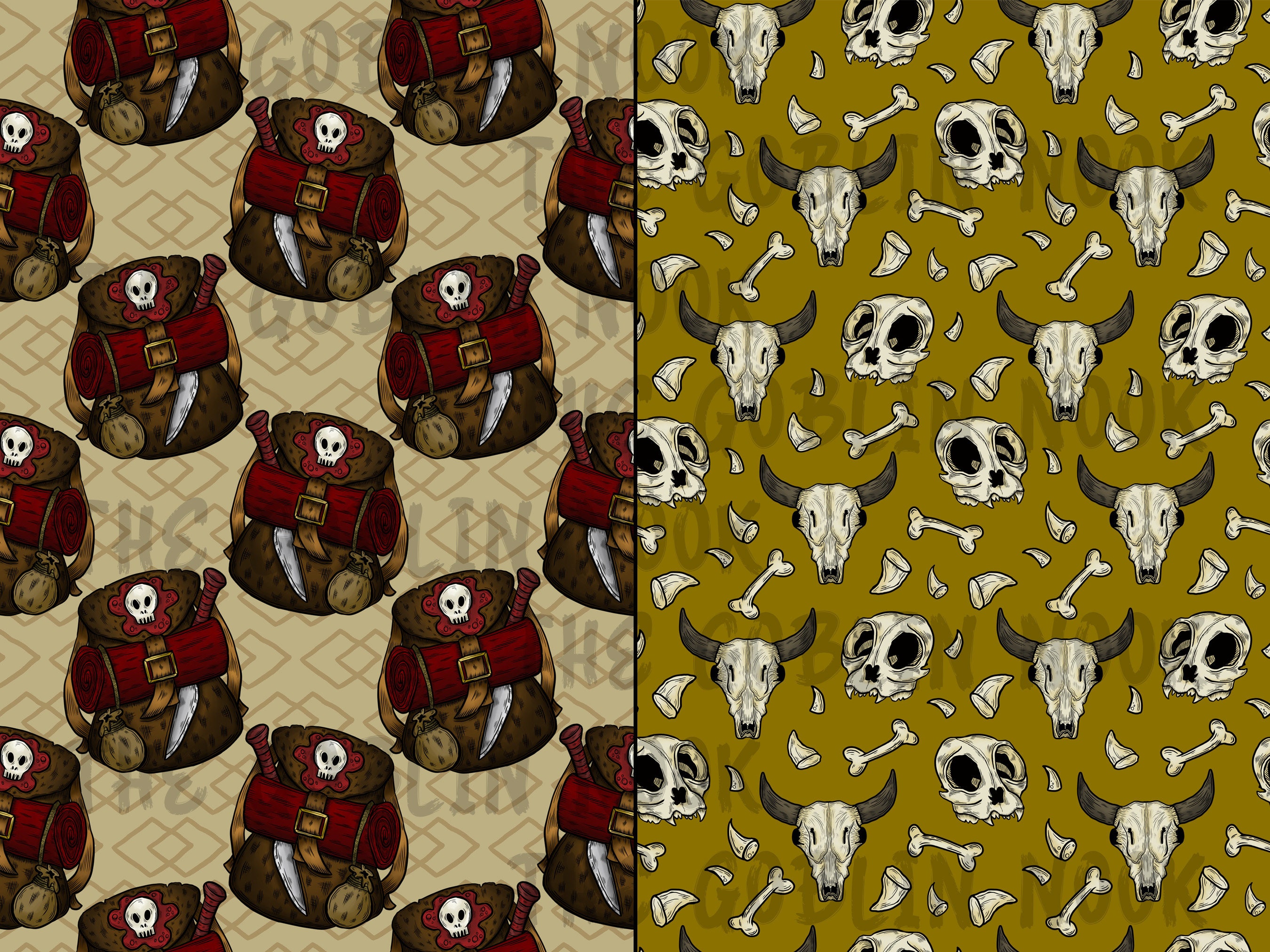 Barbarian Digital Paper Pack 10 Seamless TTRPG Class - Etsy