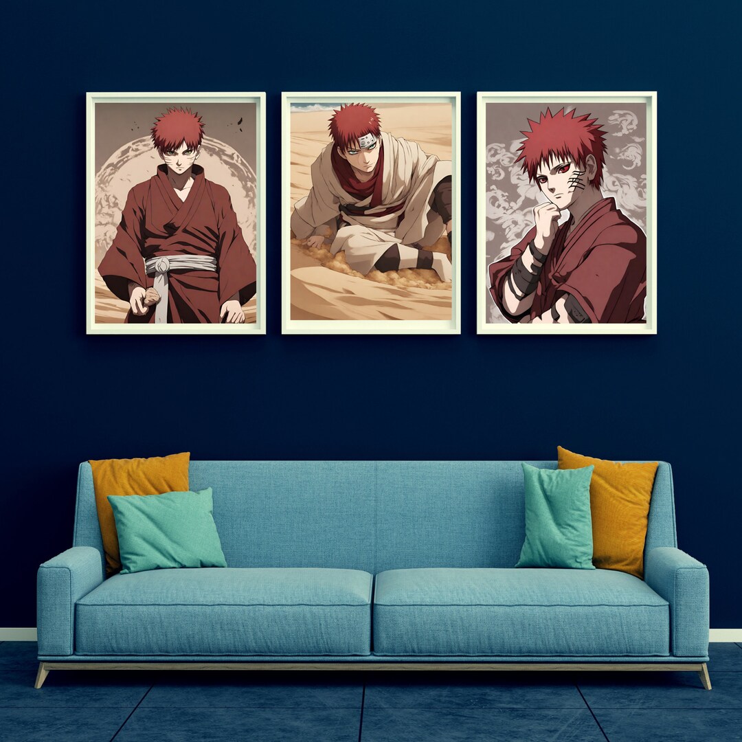 Poster Gaara Naruto, Anime Print, Anime Poster, Printable Wall Art ...