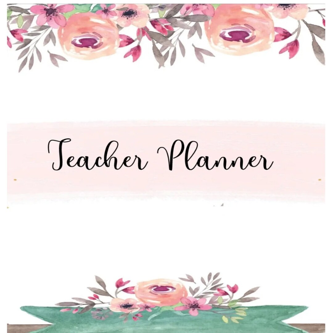 Teacher Planner Printable PDF Format Instant Download - Etsy