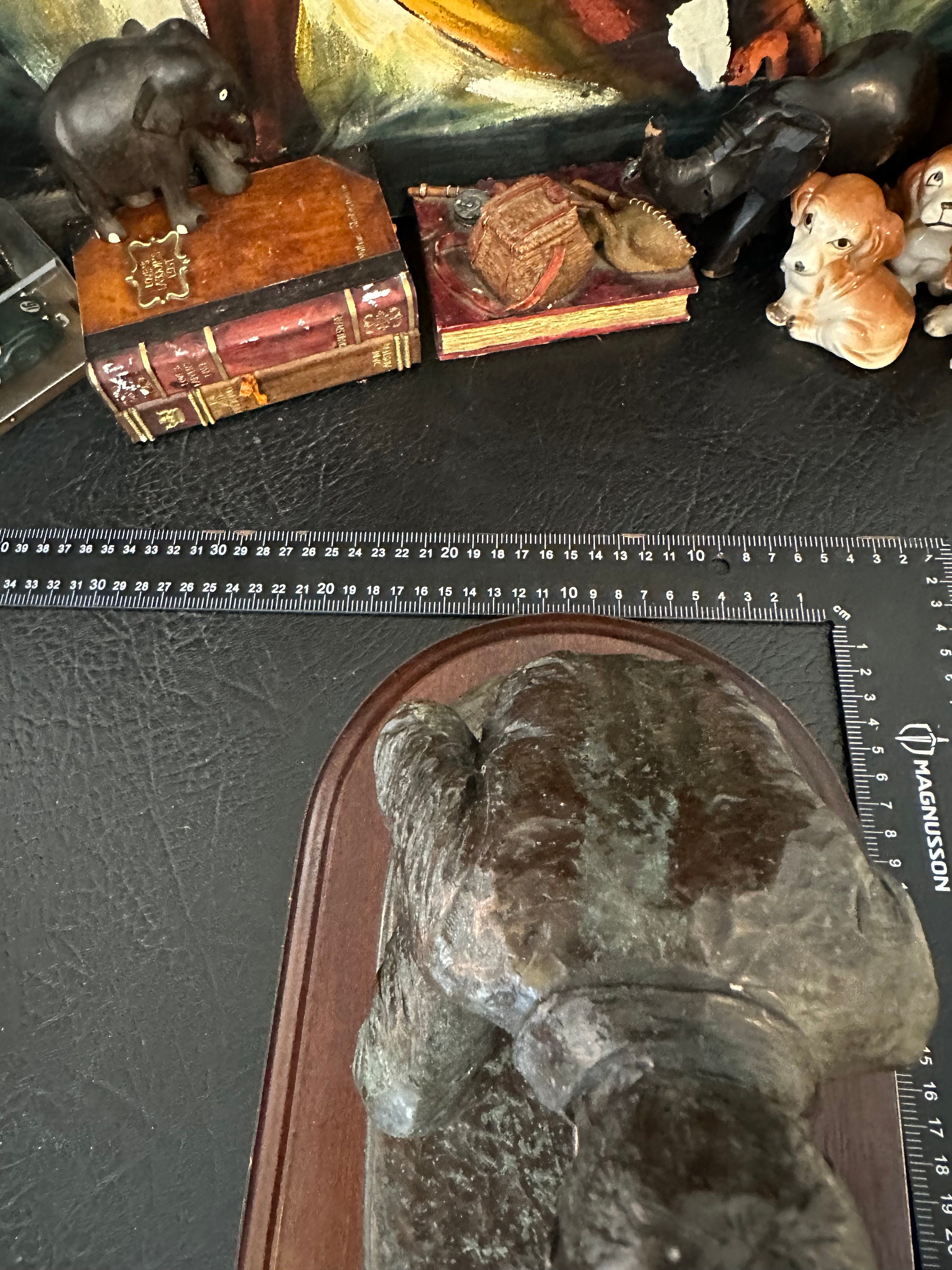 Golf Player Sculpture Clay Painted Bronze golfer Sculpture Bronze Look ...