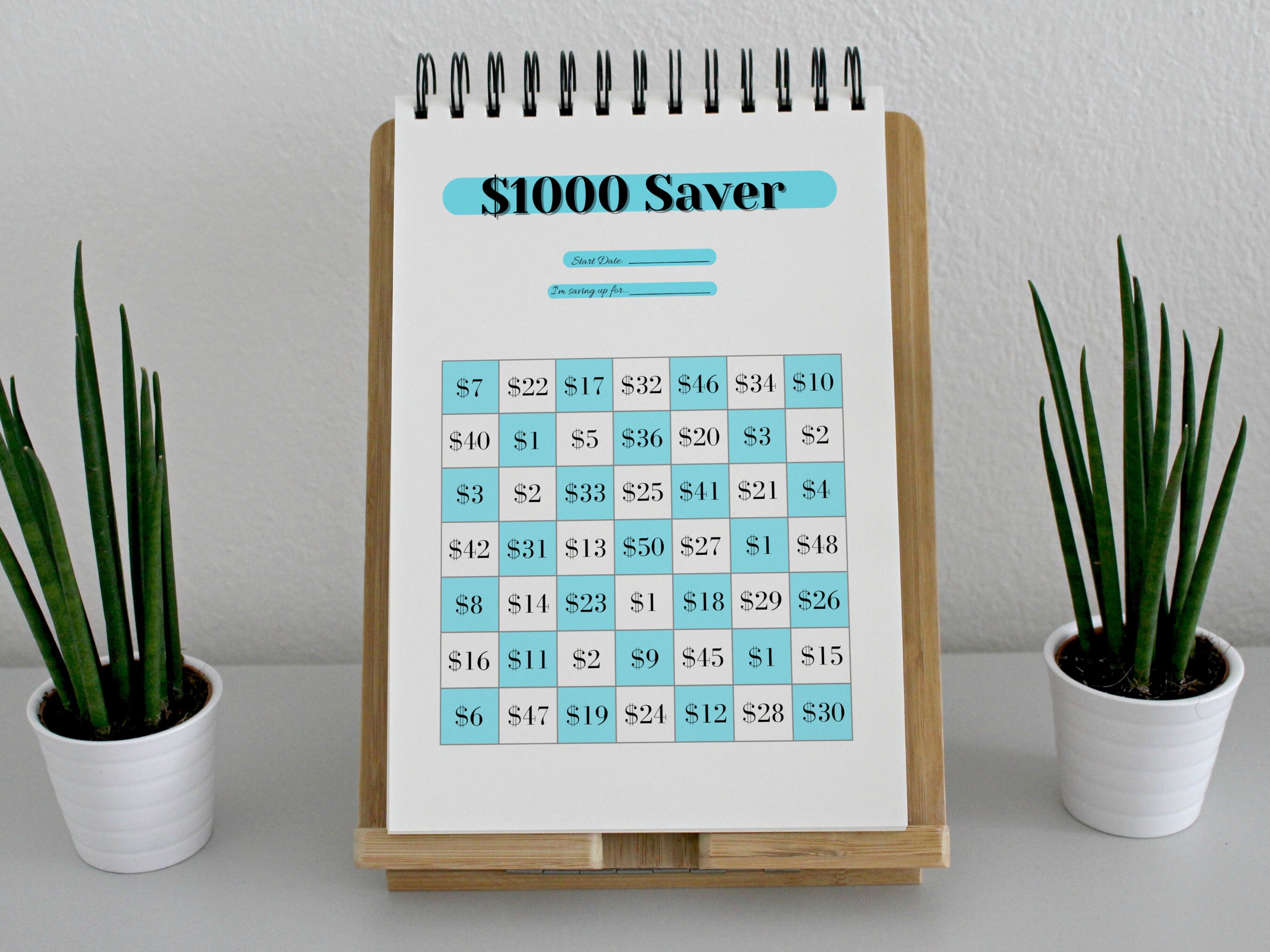 1K Savings Printable Challenge Tracker - Etsy